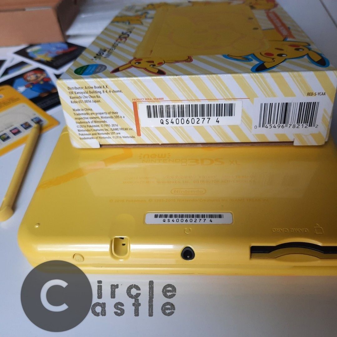 New Nintendo 3DS XL Pikachu Yellow Edition, Video Gaming, Video Game ...