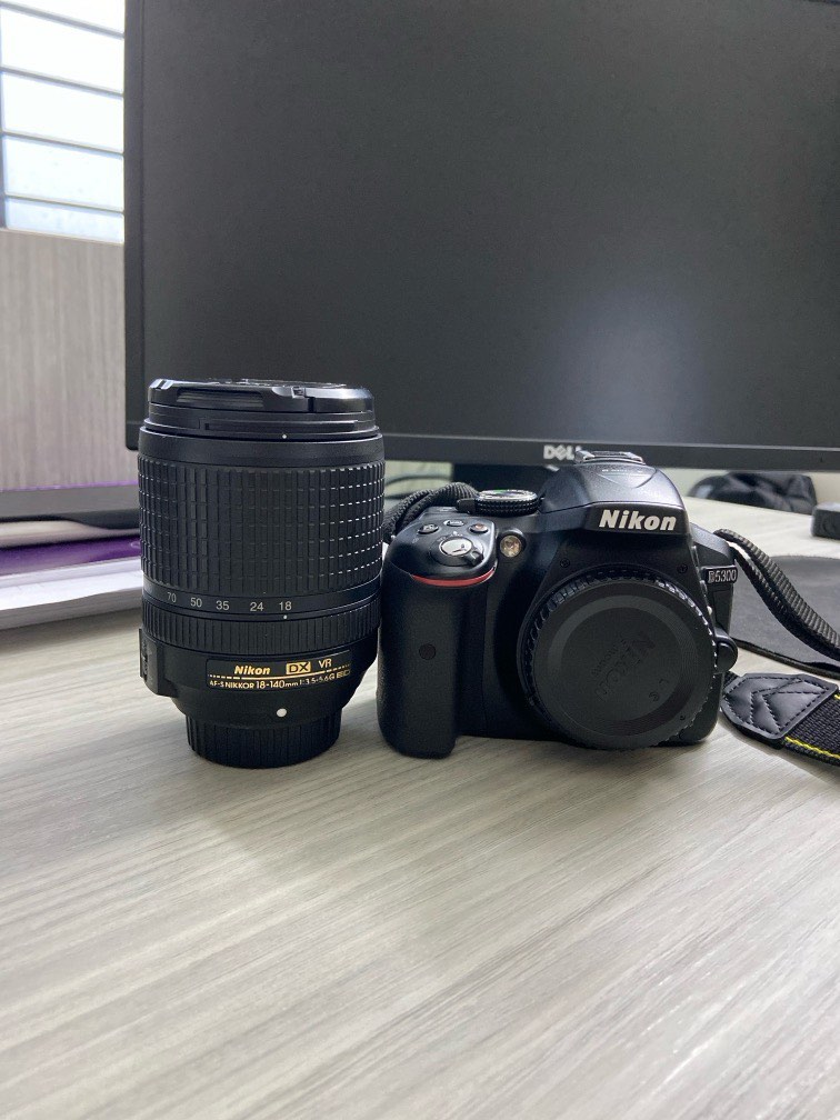 Nikon D5300 + 18-140mm Kit Lens, Photography, Cameras on Carousell