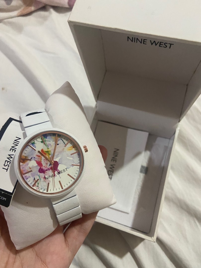 Nine West White Wrist Watch, Women's Fashion, Watches & Accessories ...