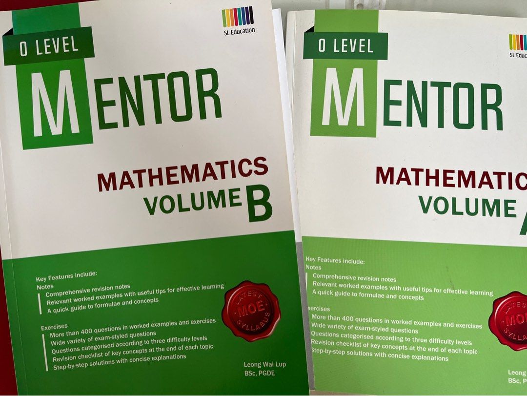 O Level E Maths Shinglee Mentor Books A and B, Hobbies & Toys, Books ...