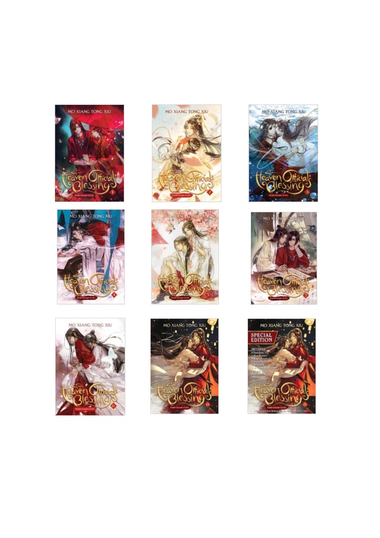 [OFFICIAL] TGCF English NOVEL Vol 1-8 天官赐福 Tian Guan Ci Fu Heaven ...