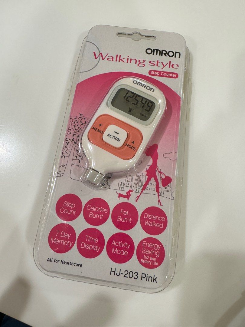 OMRON step counter, Health & Nutrition, Health Monitors & Weighing ...