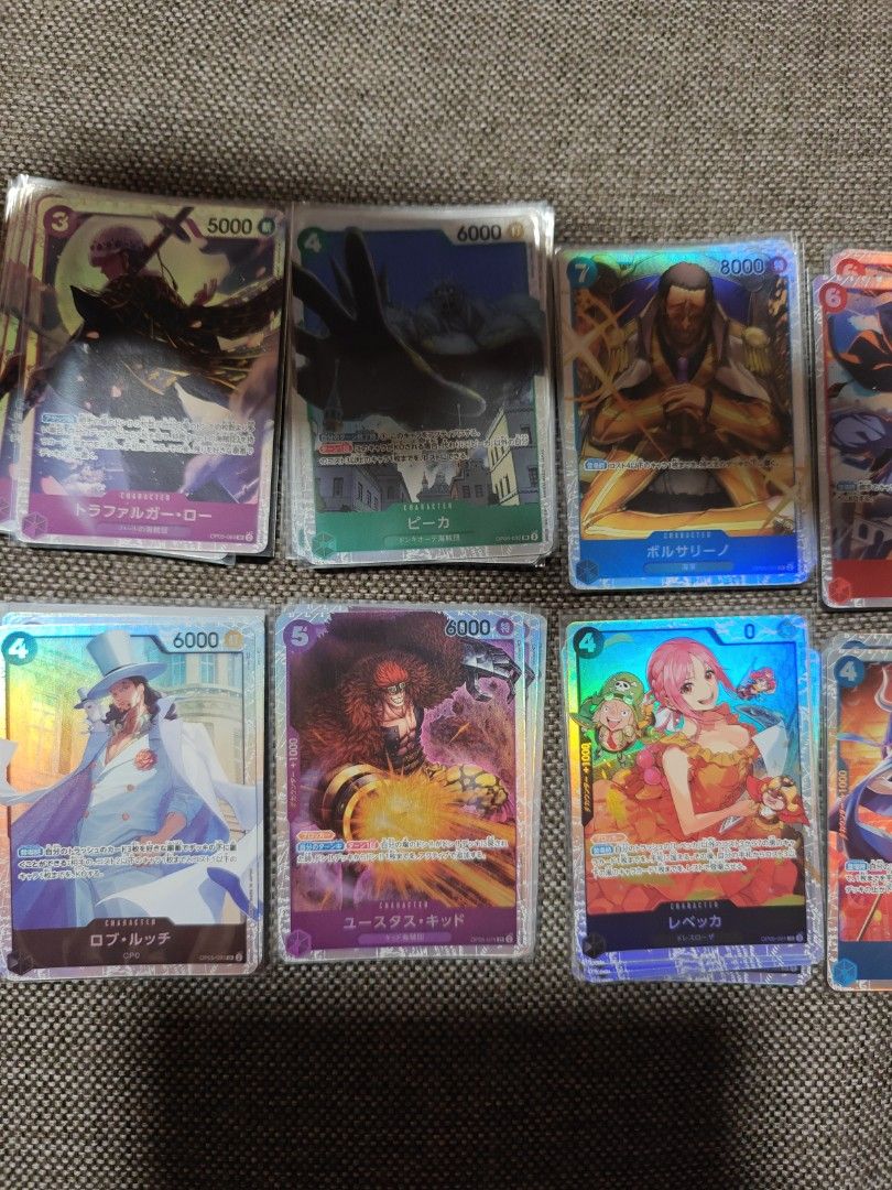 OP-05 One Piece card TCG - SR Rarity ( Law , Peaker , Koala , Borsalino , Sabo , Enel , Lucci ...