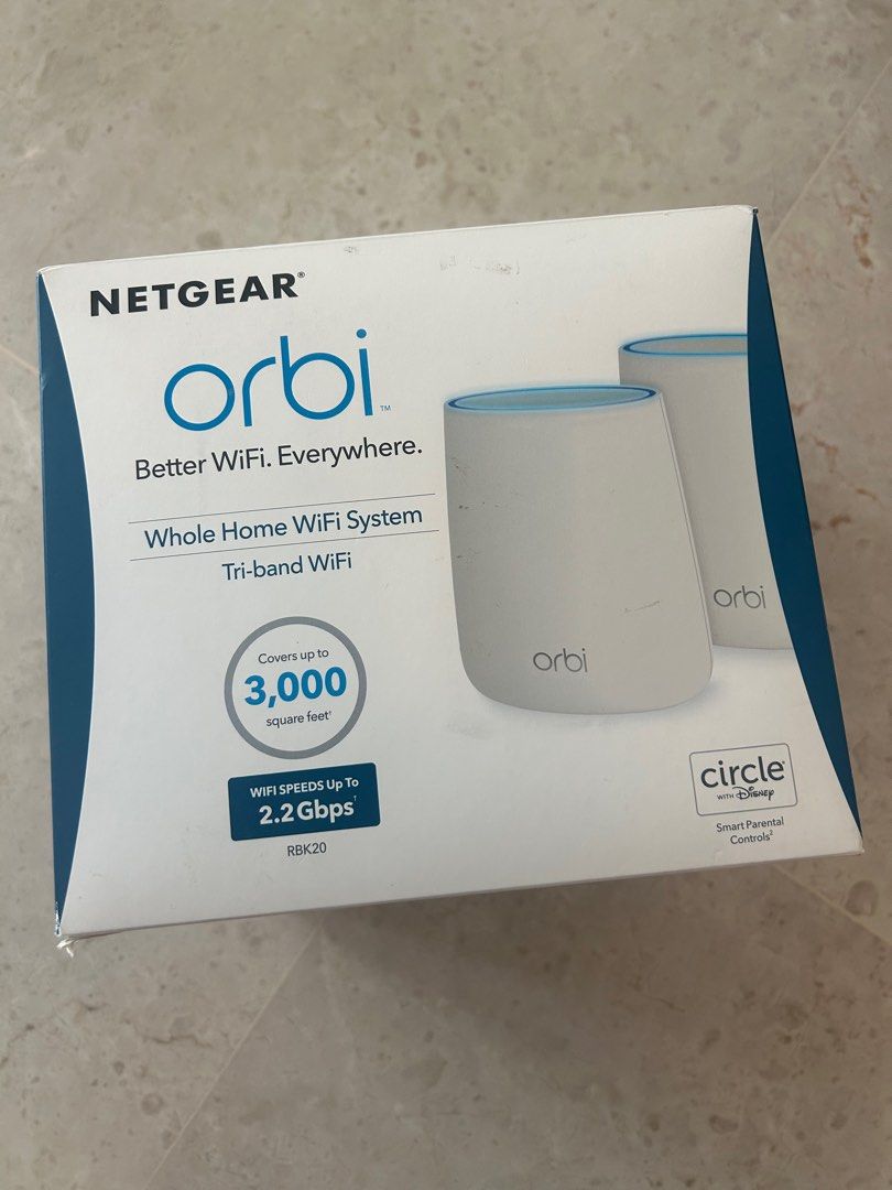 Orbi RBK20 Router + Satellite, Computers & Tech, Parts & Accessories ...
