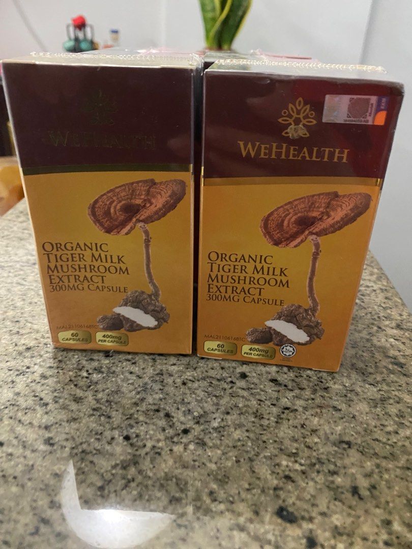 Organic tiger milk mushroom extract, Health & Nutrition, Health ...