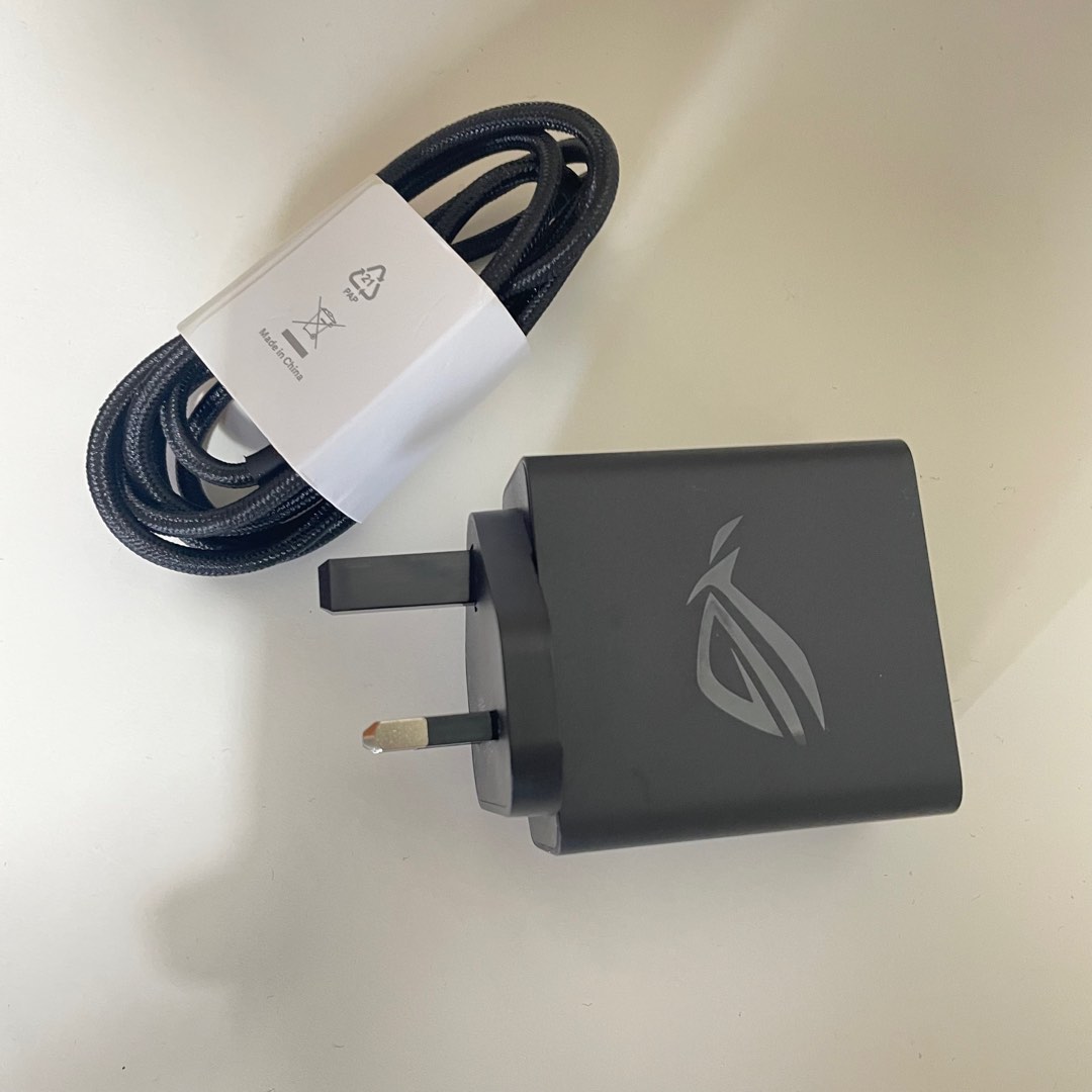 Original ROG 65W charger & 1.8m usb-c cable, Mobile Phones & Gadgets ...