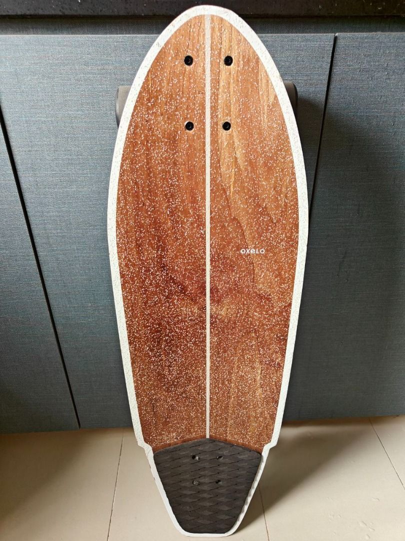 Oxelo Carver Longboard Oxelo Carve 540 (Brown Floral) Surfskate ...