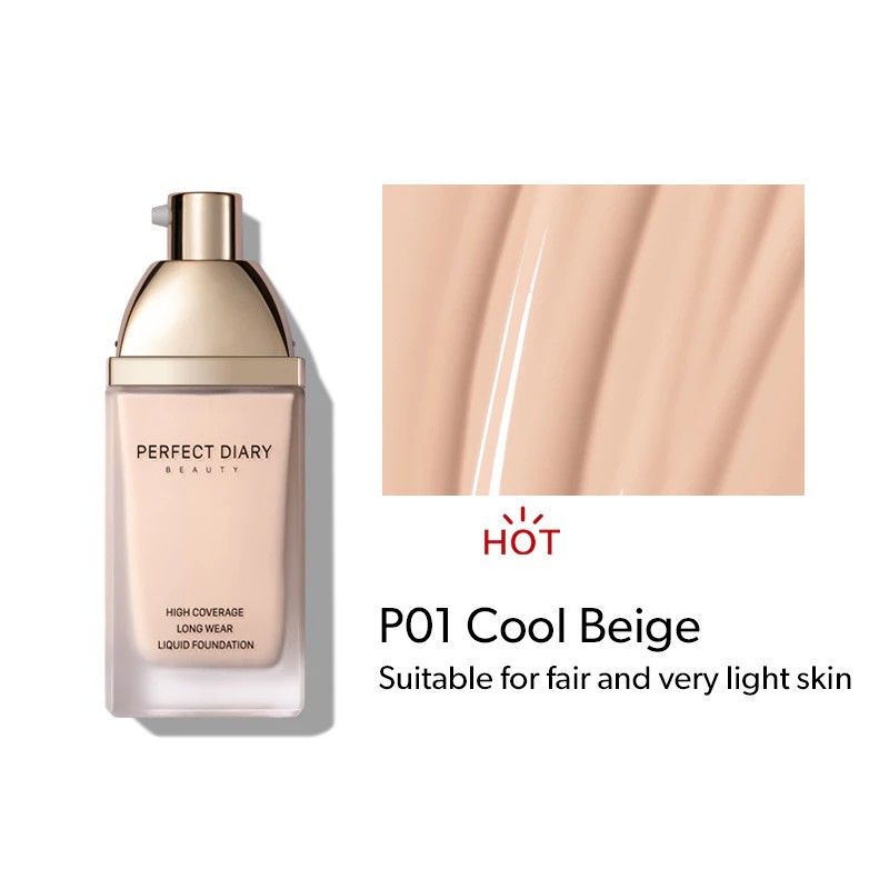 Perfect diary liquid foundation high coverage, Beauty & Personal Care ...