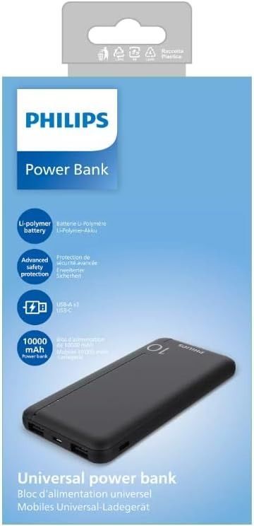 Philips Power Bank 10KmAh 15W - DLP1810CB/00, Mobile Phones & Gadgets ...