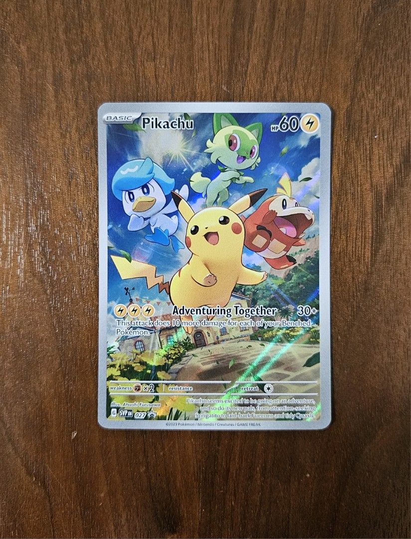 Pikachu promo card tcg pokemon, Video Gaming, Video Games, Xbox on ...