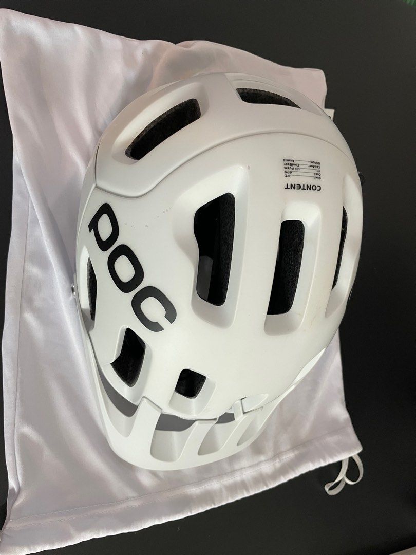 POC Tectal Helmet XL White, Sports Equipment, Bicycles & Parts, Parts ...