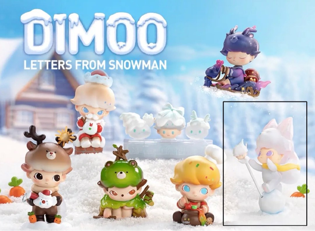 POPMART DIMOO letters from snowman series - SNOWBALL EFFECT, Hobbies ...