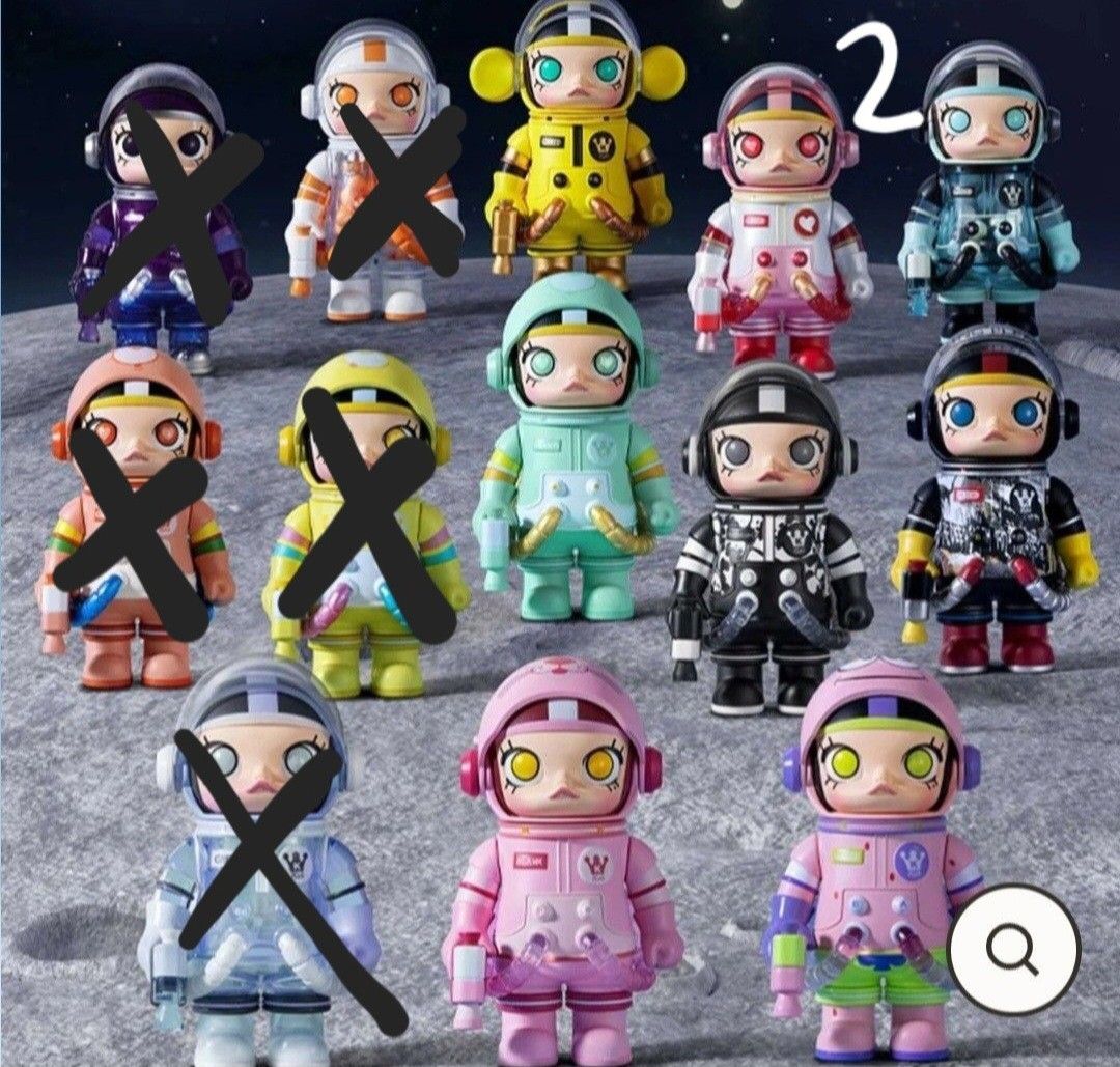 POPMART Mega Collection 100% Space Molly Series 2-B, Hobbies & Toys ...