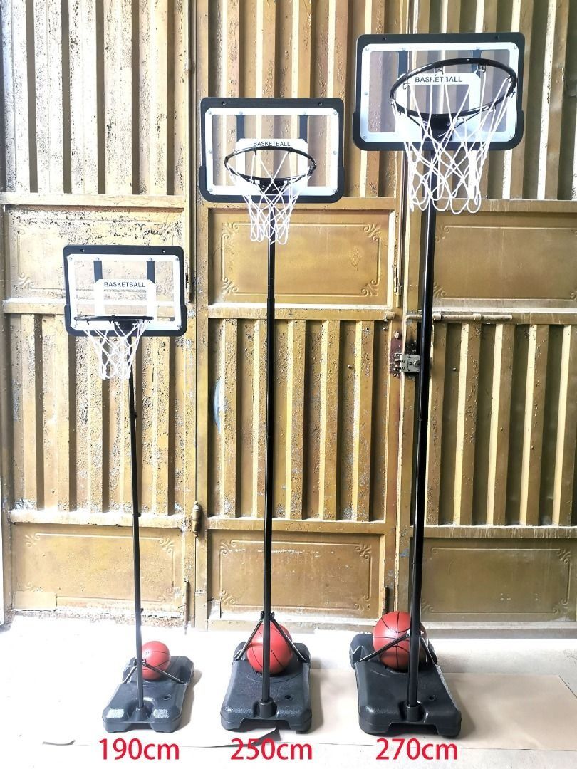 Portable Indoor/Outdoor Basketball Hoop Stand with Wheels For Easy ...