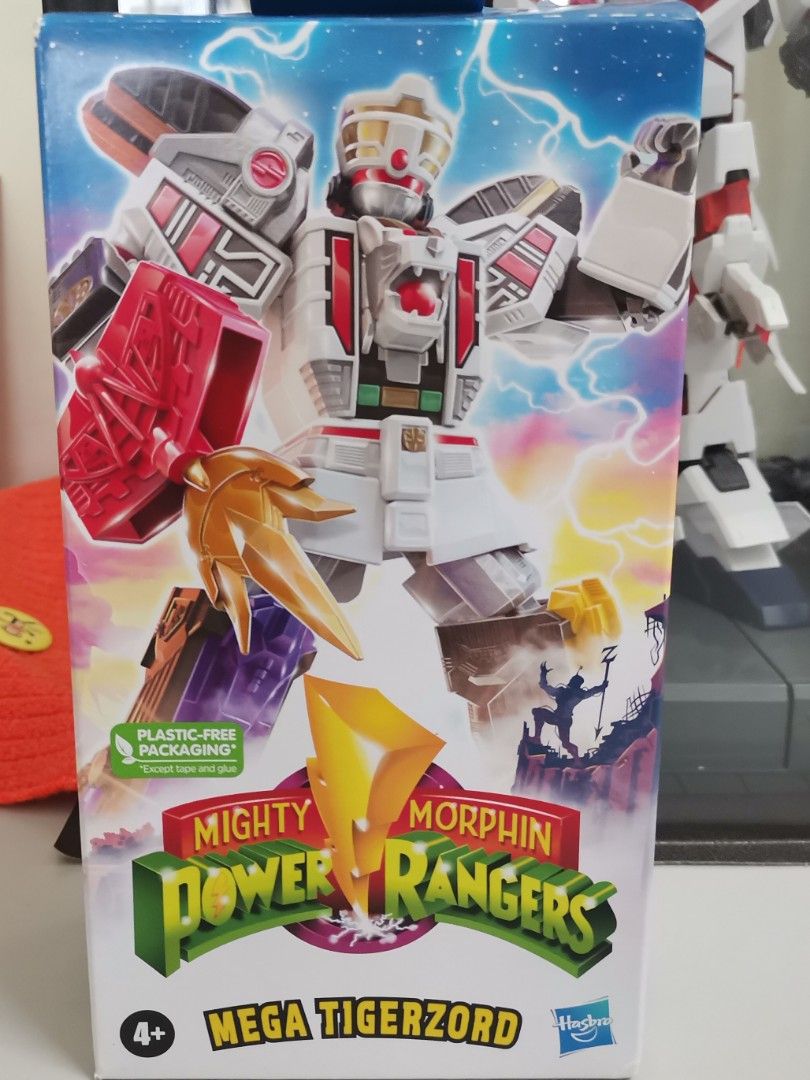 Power Rangers Mighty Morphin White Tigerzord Action Figure Warrior Mode ...