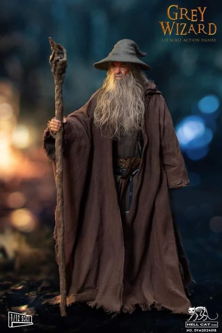 Pre Order Hell Cat 1/12 Lord Of The Rings: Fellowship of the Ring - Gandalf (Grey Wizard ...