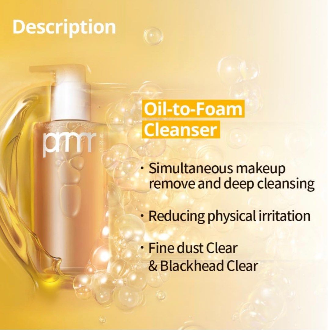 [Primera] Perfect Oil to Foam Cleanser w/ Freebies, Beauty & Personal ...