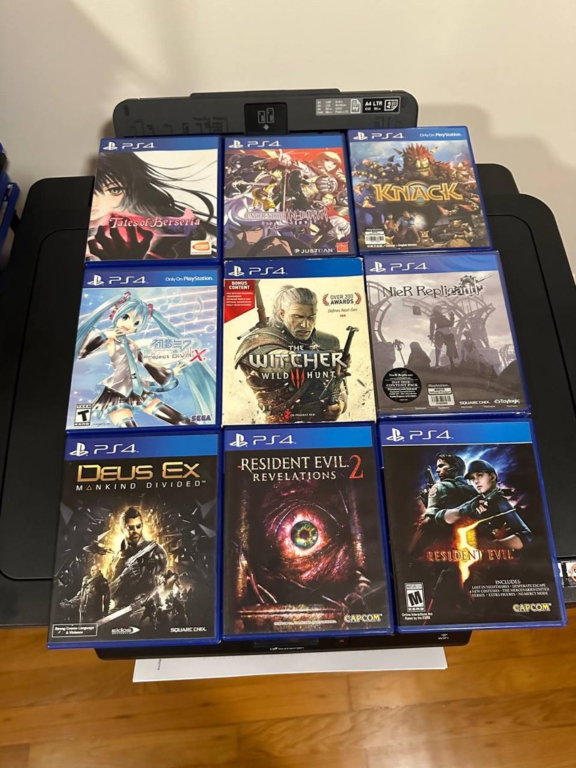 PS4 game Tales of Berseria / Under-night in-birth / Knack / Project ...