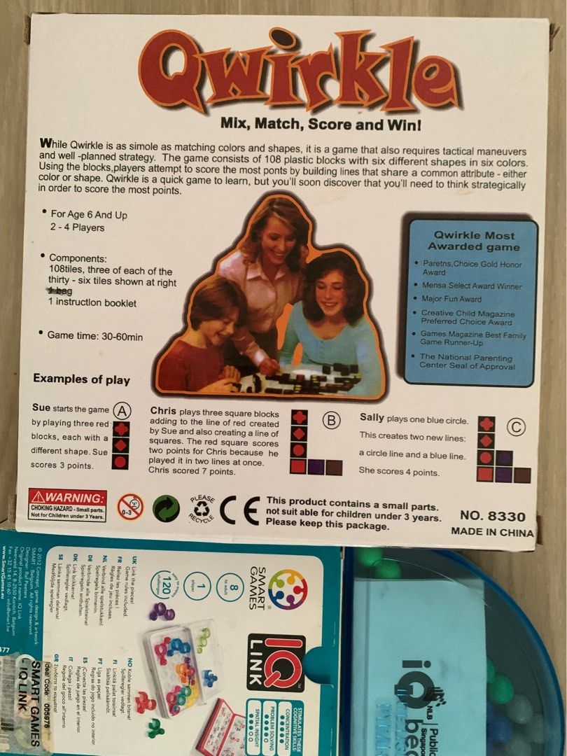 Qwirkle Strategy Game, Hobbies & Toys, Toys & Games on Carousell