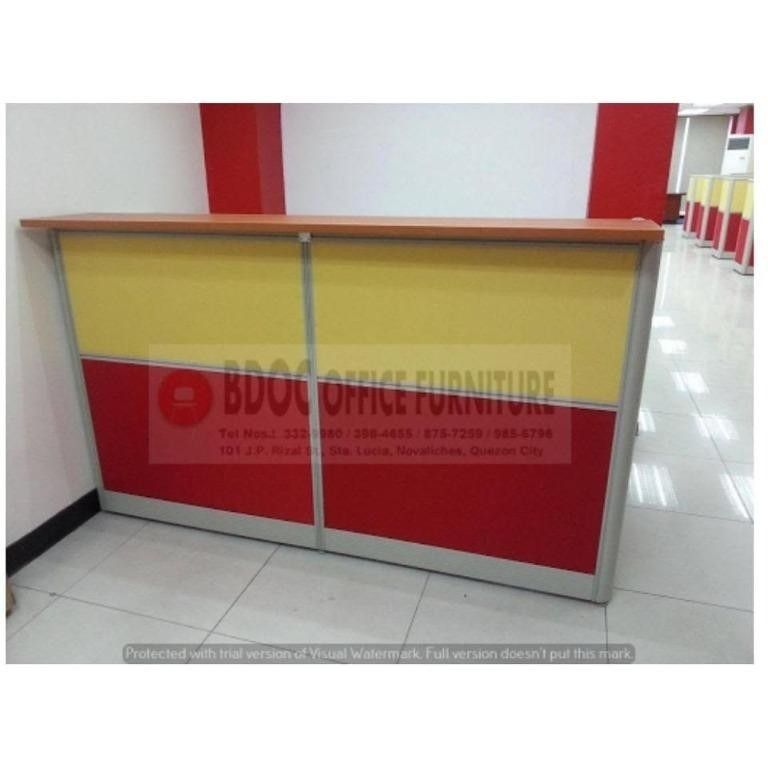 Reception counter, modular cabinet, steel cabinet, partition, chairs ...