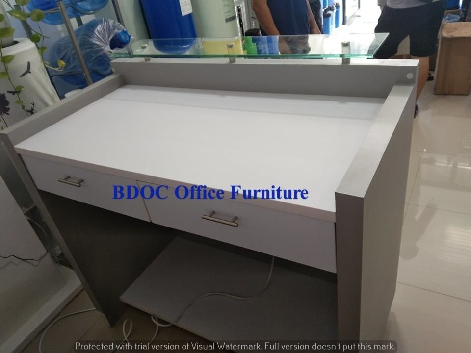 Reception counter, modular cabinet, steel cabinet, partition, chairs ...