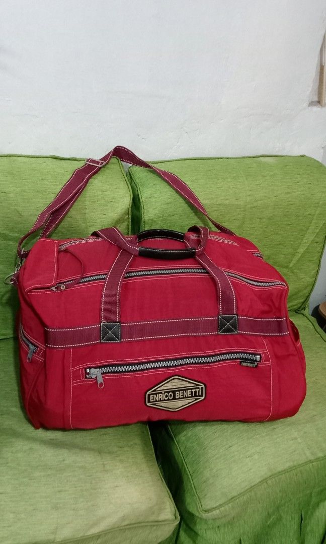 Red Duffle Bag large - Enrico Benetti, Men's Fashion, Bags, Sling Bags ...