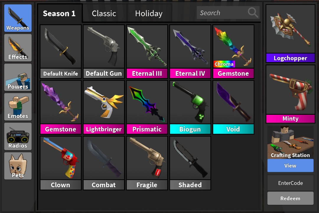 Roblox MM2 (check description), 電子遊戲, 遊戲機配件, 遊戲禮物卡及帳戶 - Carousell