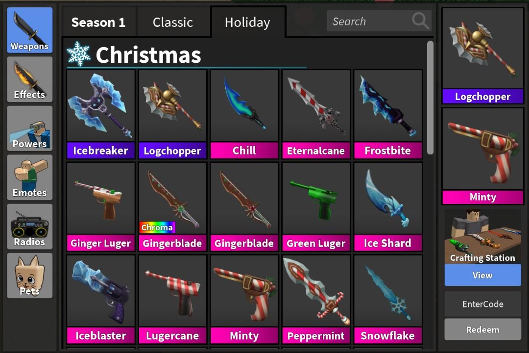 Roblox MM2 (check description), 電子遊戲, 遊戲機配件, 遊戲禮物卡及帳戶 - Carousell