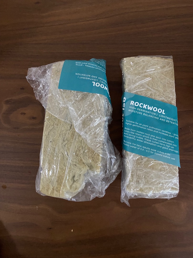 Rockwool grow cubes - soils seedling cultivation, Furniture & Home ...