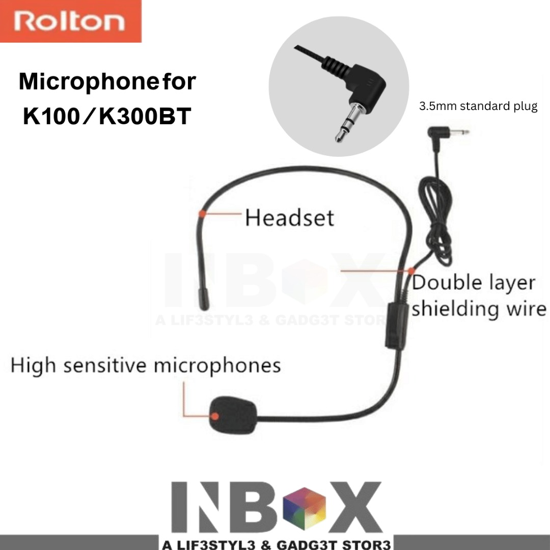 Rolton K100/K300BT spare mic, Audio, Microphones on Carousell
