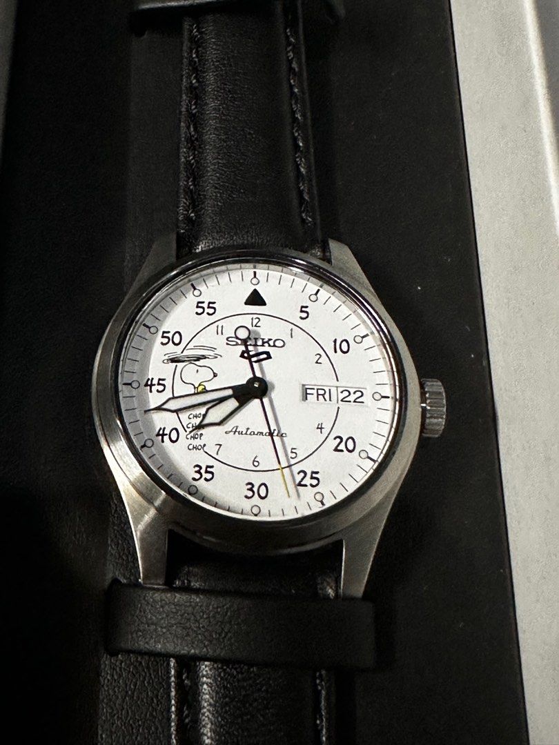 Seiko 5 Sports X Peanuts Parachute Snoopy SRPK27 Limited Edition, Men's ...