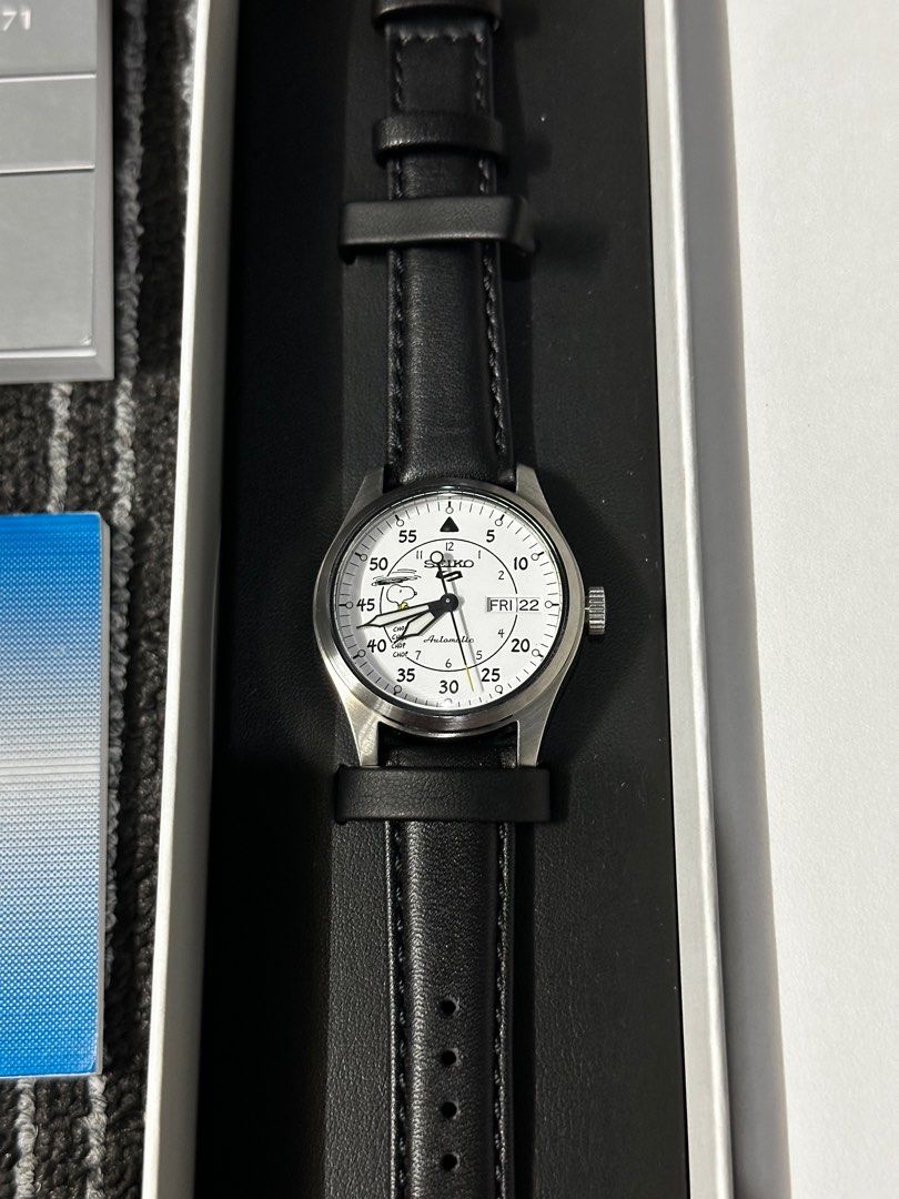 Seiko 5 Sports X Peanuts Parachute Snoopy SRPK27 Limited Edition, Men's ...