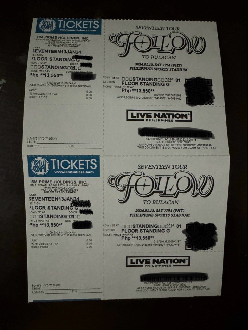 Seventeen tour Follow to Bulacan, Tickets & Vouchers, Event Tickets on Carousell
