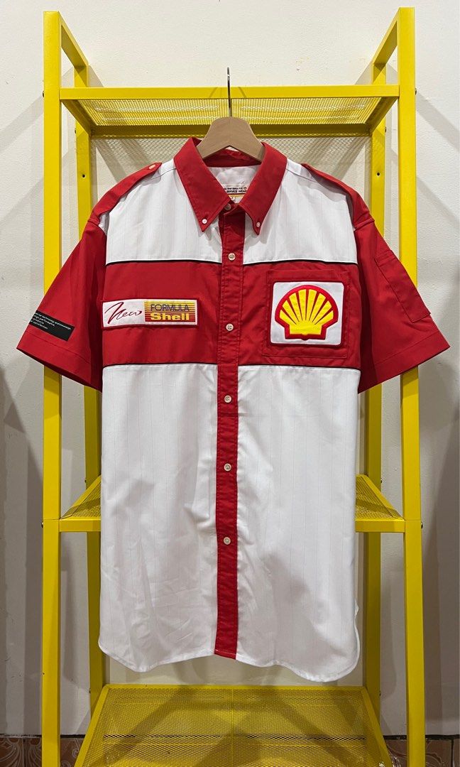SHELL JAPAN WORK SHIRT, Men's Fashion, Tops & Sets, Formal Shirts on ...