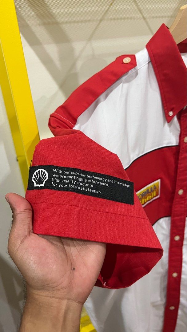 SHELL JAPAN WORK SHIRT, Men's Fashion, Tops & Sets, Formal Shirts on ...