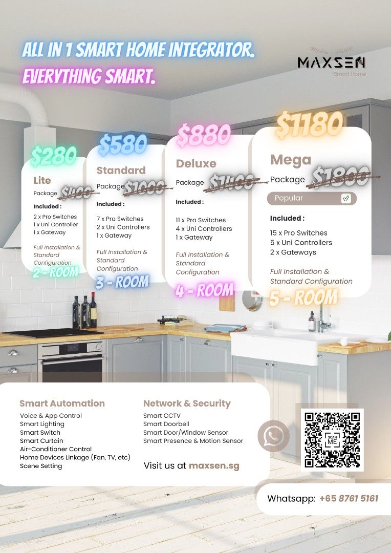 Fully Integrated Smart Home Packages by Maxsen Smart Home, TV & Home ...