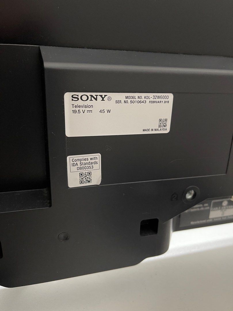 Sony LED TV 32 inch, KDL-32W600D, TV & Home Appliances, TV ...