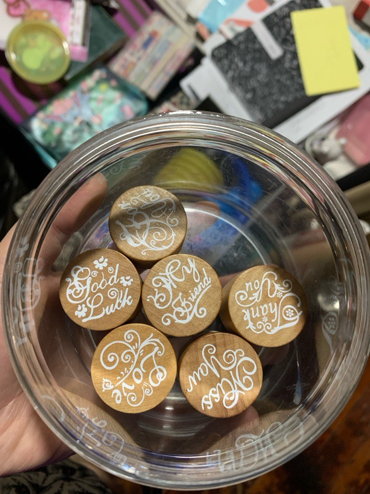 Stamps no ink pad with container, Hobbies & Toys, Memorabilia ...