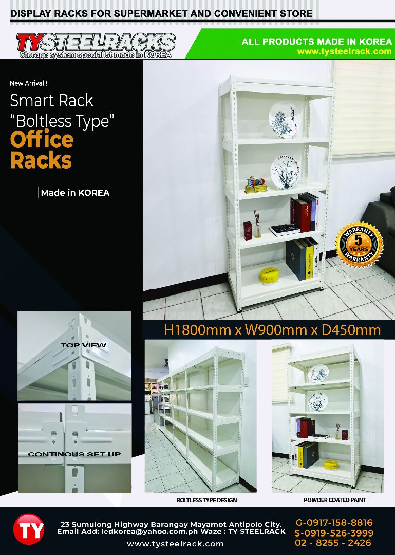 Steel racks boltless type heavy duty high quality office display racks ...