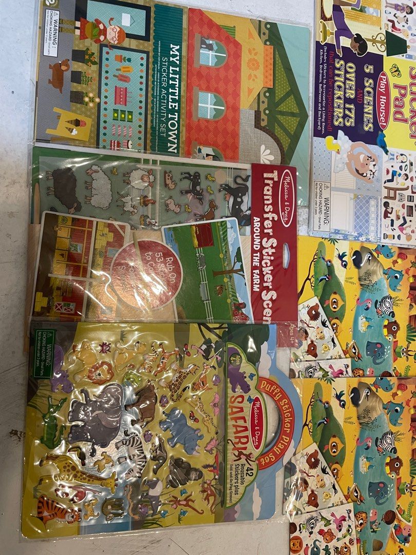 Sticker / Scratch / transfer travel books for kids, Hobbies & Toys ...