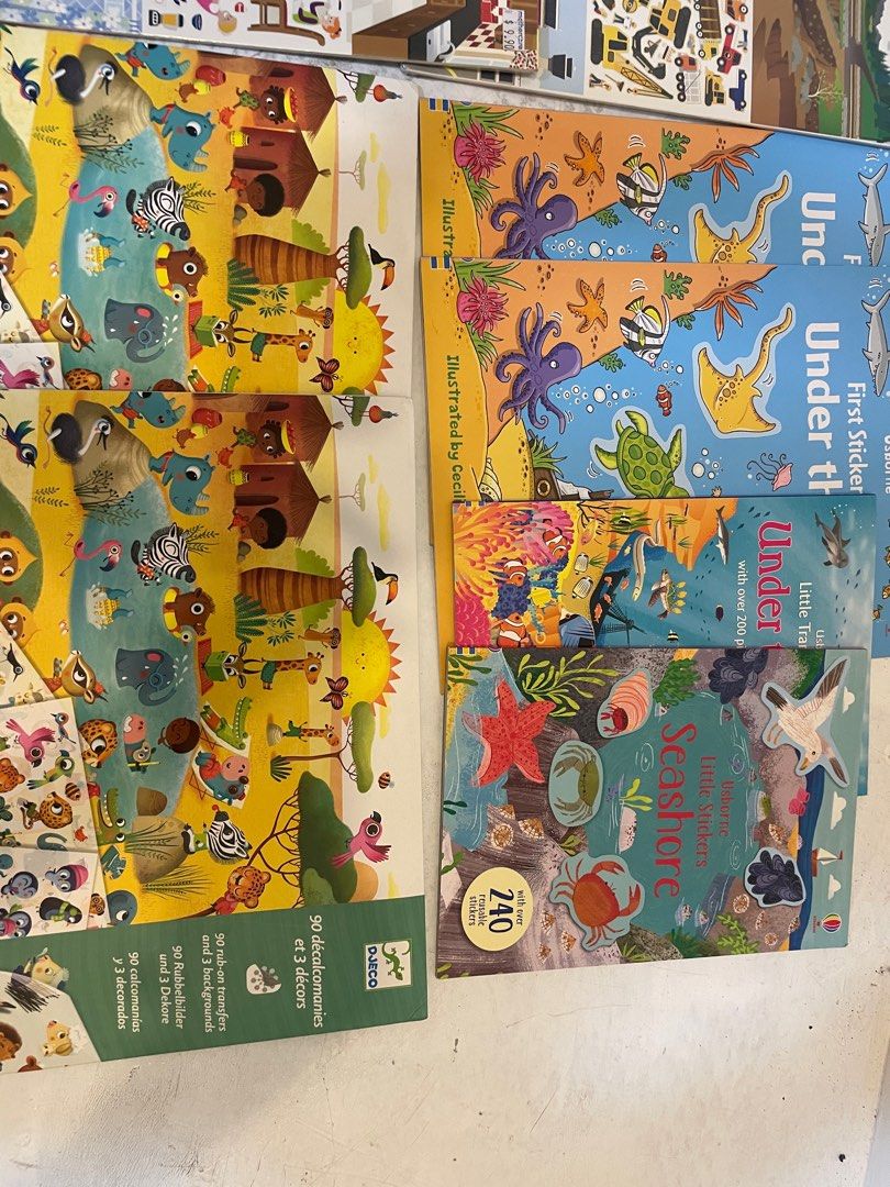 Sticker / Scratch / transfer travel books for kids, Hobbies & Toys ...
