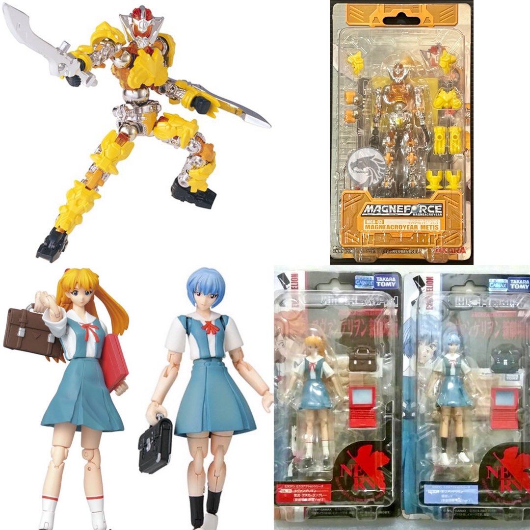 Takara Microman Series | EVA Evangelion Asuka & Rei Ayanami School Girl ...