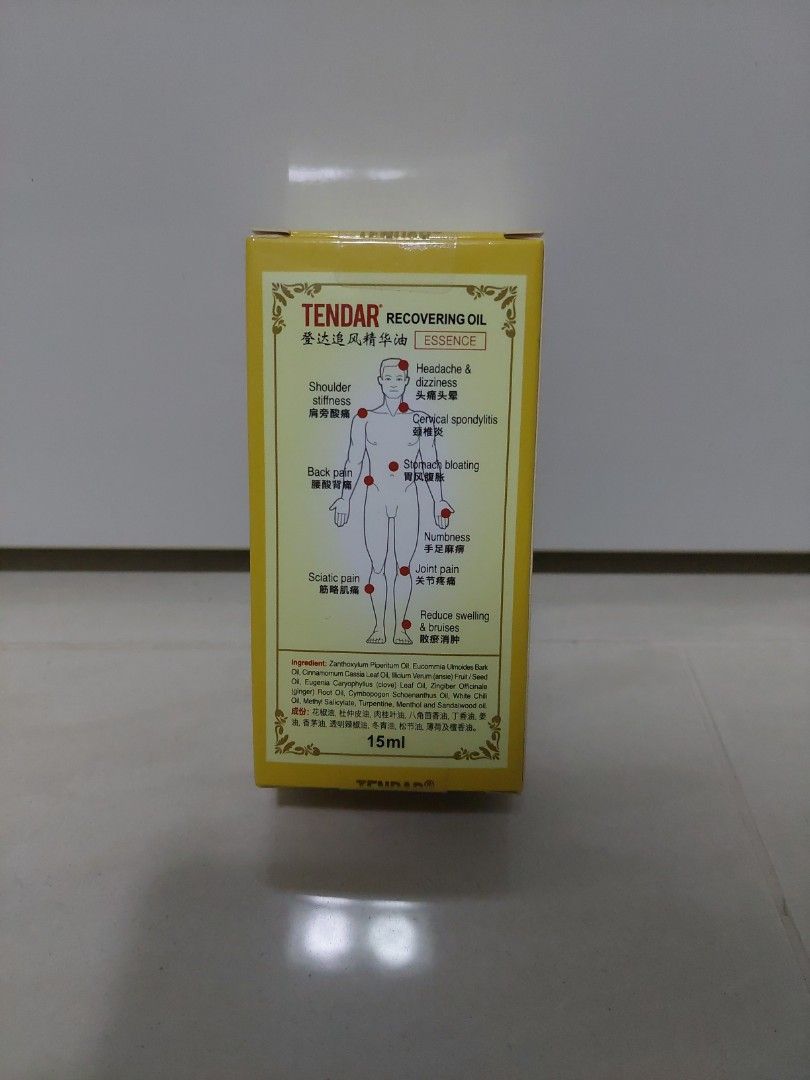 TENDAR RECOVERING OIL, Health & Nutrition, Insect Repellent on Carousell