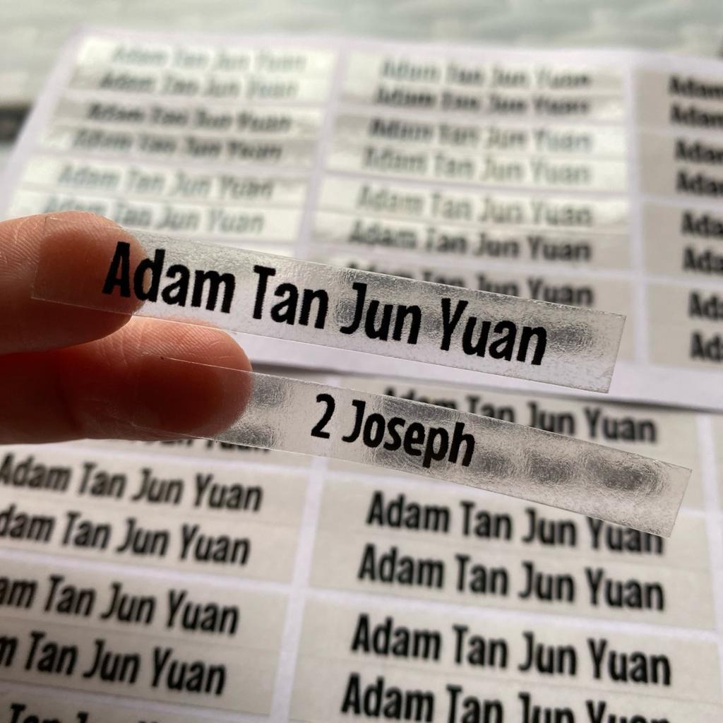 Textbook name label sticker for school seconday primary formal long ...