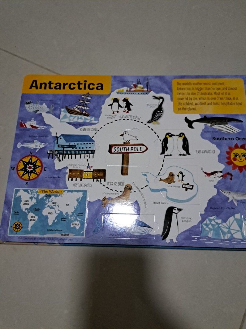 the seven continents of the world lift the flap book, Hobbies & Toys ...