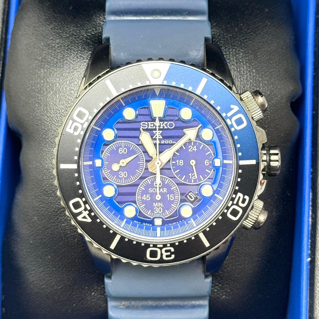TP-Seiko Solar SSC701P1/SAVE THE OCEAN 44mm Watch (Special Edition ...