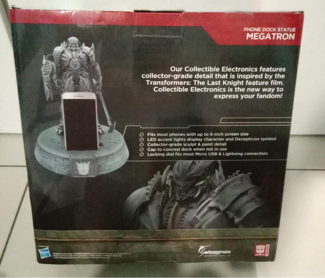 Transformers 5 Megatron Statue phone Stand, Hobbies & Toys, Toys ...