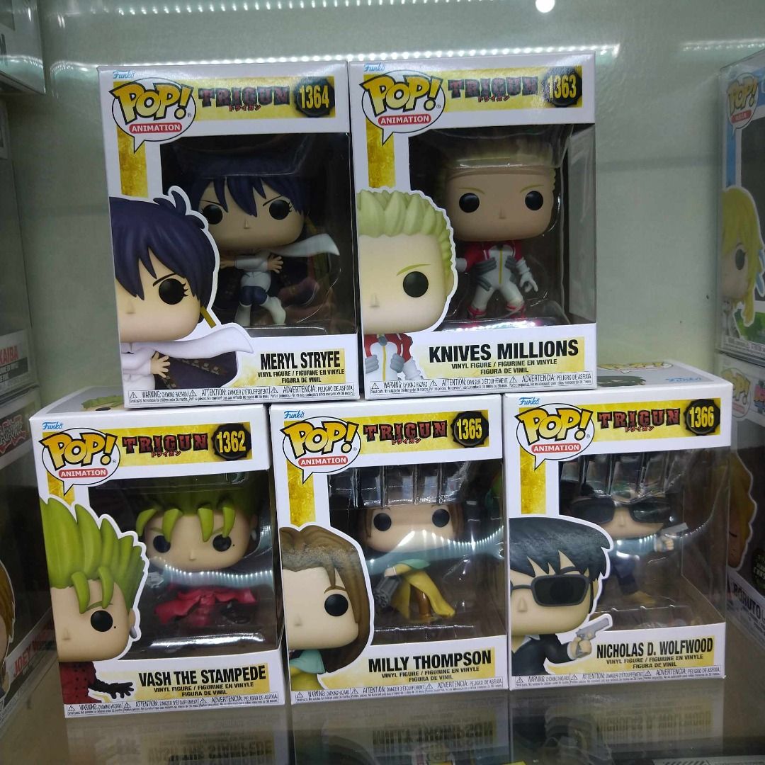 Trigun Set of 5 (Vash, Wolfwood, Milly, Knives, Meryl), Hobbies & Toys ...