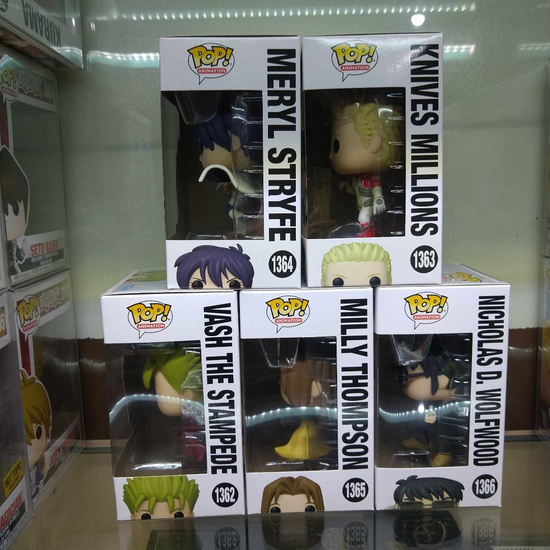 Trigun Set of 5 (Vash, Wolfwood, Milly, Knives, Meryl), Hobbies & Toys ...