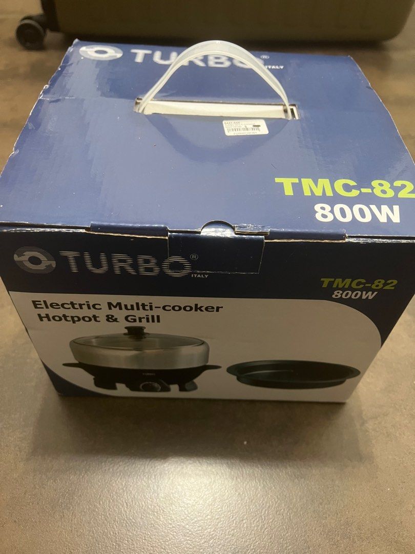 Turbo Italy TMC-80 二合一多功能涮烤煱, 家庭電器, 廚房電器, 燒烤爐及火鍋鍋具 - Carousell